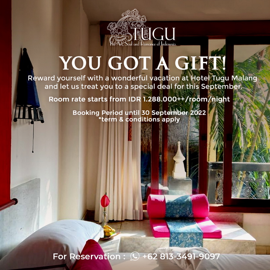 You Got a Gift from Hotel Tugu Malang - Tugu Hotels & Restaurants